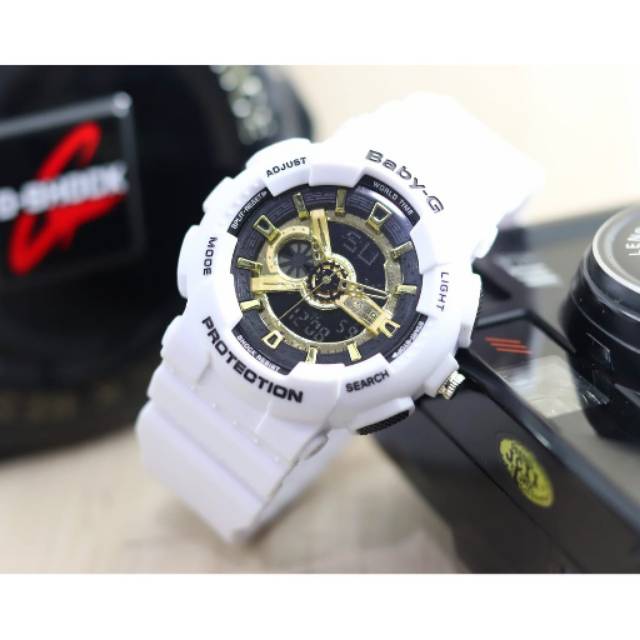 Jual JAM TANGAN BABY-G CASIO BGA 110 HITAM FULL PINK HITAM PINK GOLD ...