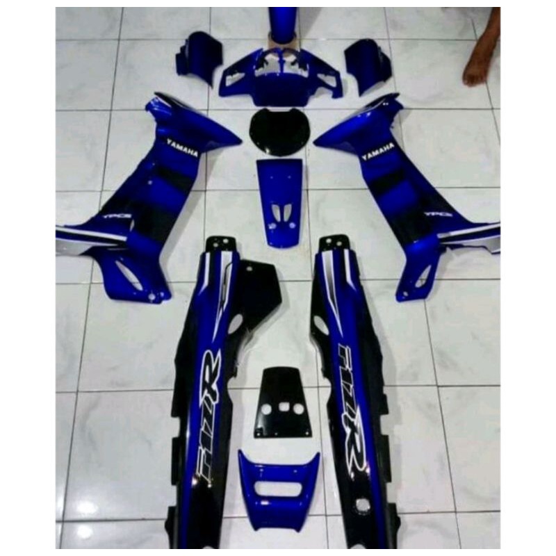 Jual TERMURAH!!! Cover Body Fiz R F1z R Fiz r fullset warna biru hitam ...