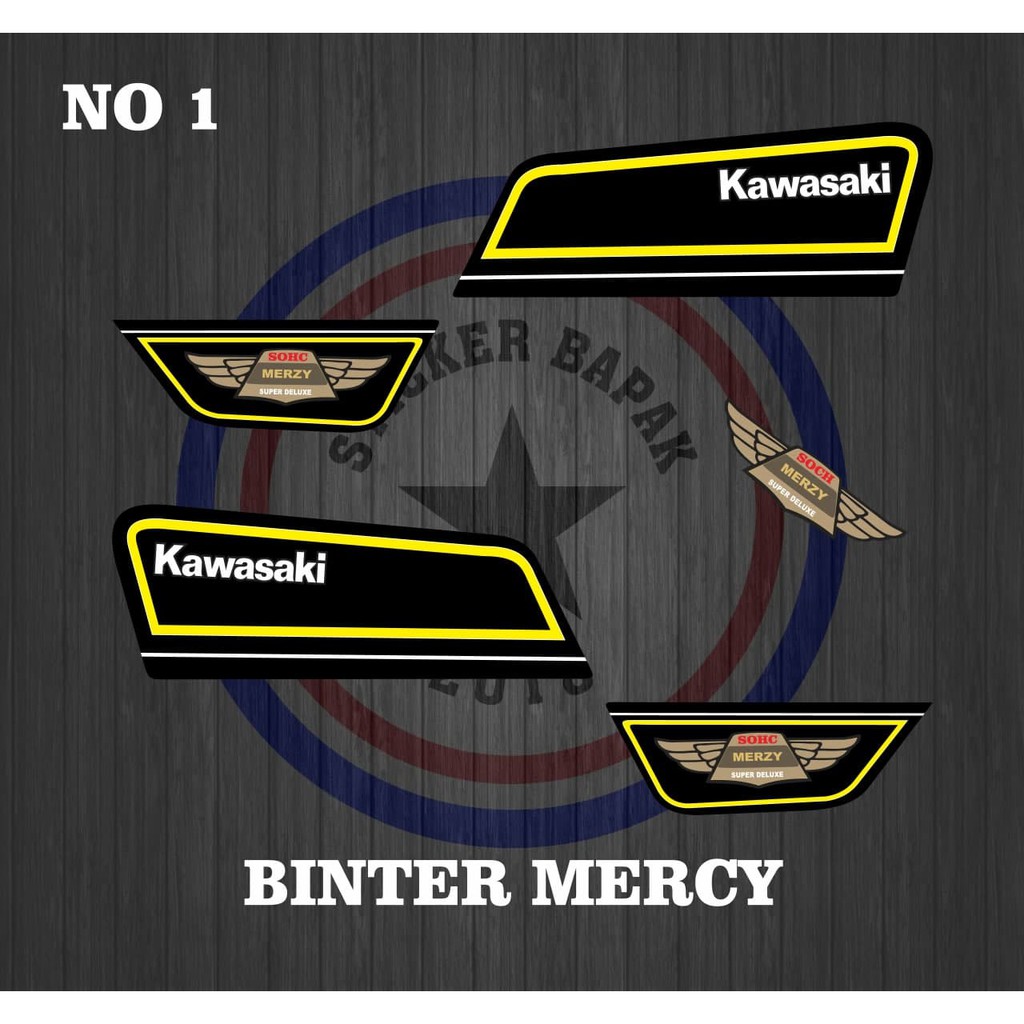 Jual Sticker striping variasi BINTER MERZY stiker bapak | Shopee Indonesia