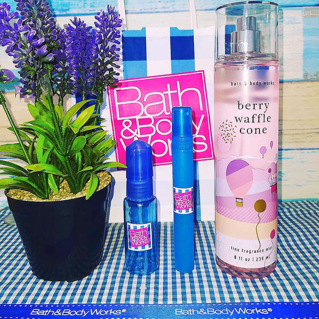 Jual Share in Bottle Bath & Body Works Body Mist - Berry Waffle Cone ...