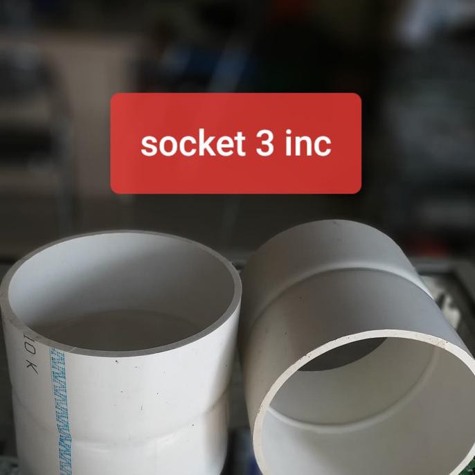 Jual Fitting Pvc Sock 3 Inchi Sambungan Pipa Pvc Socket 3 In Aw Type ...