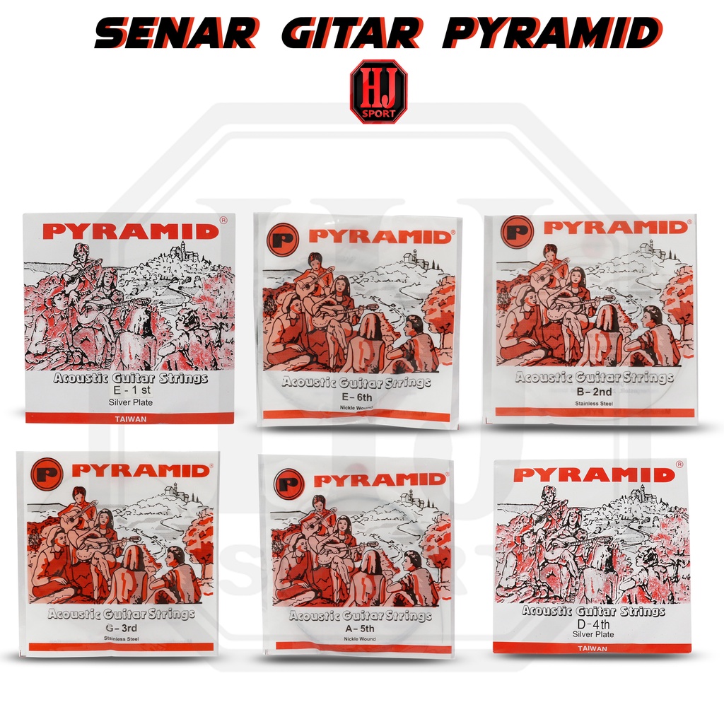 Jual Senar Gitar Pyramid No 1 sampai No 6 Isi 3Pcs | Shopee Indonesia