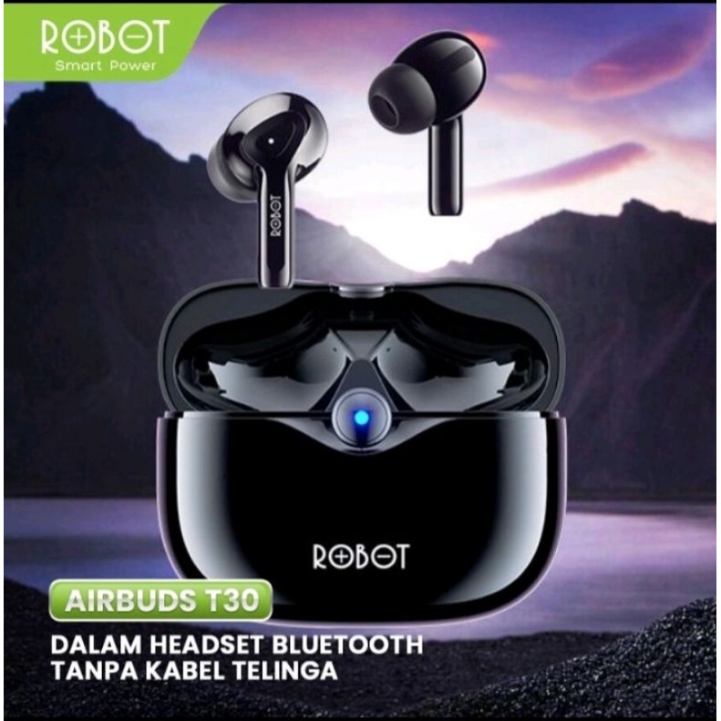 Jual robot headset bluetooth 5.3 T30 wireless | Shopee Indonesia
