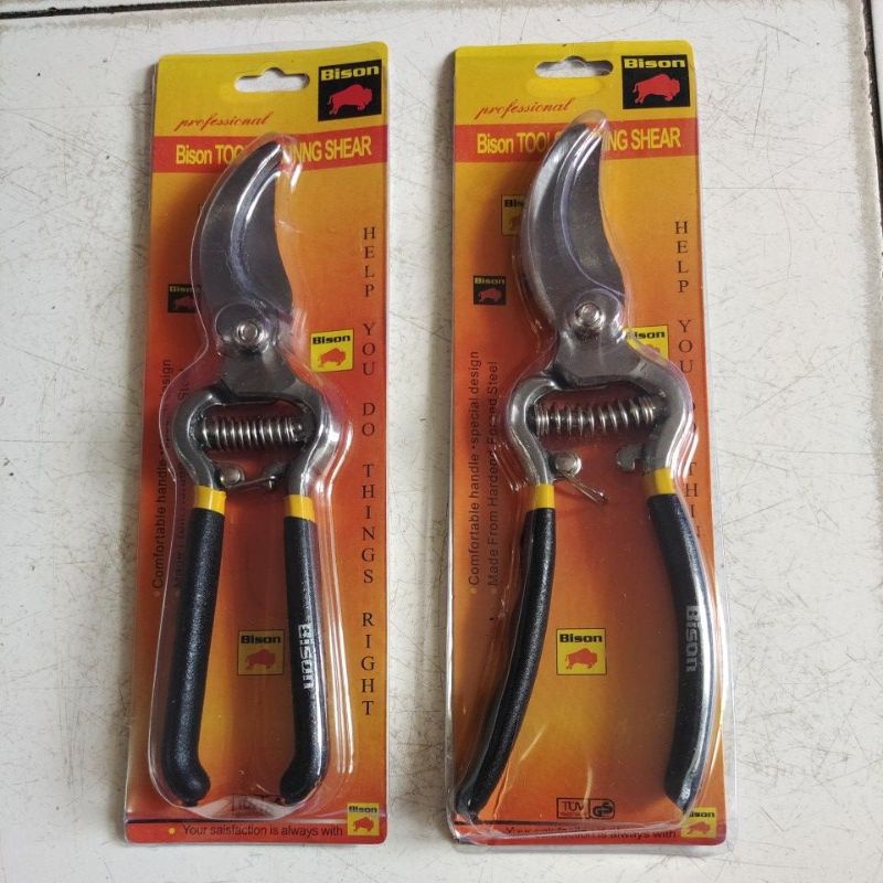 Jual gunting dahan bison / gunting bunga bison / gunting stik bison ...