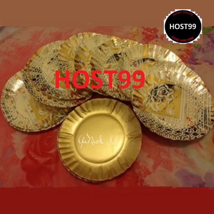 Jual PIRING KERTAS KUE TART ULANG TAHUN PAPER PLATE EMAS GOLD | Shopee Indonesia