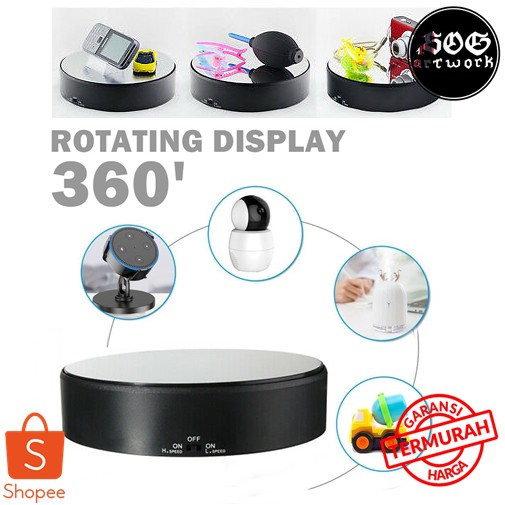 Jual turntable rotator electric display showcase perhiasan mainan ...