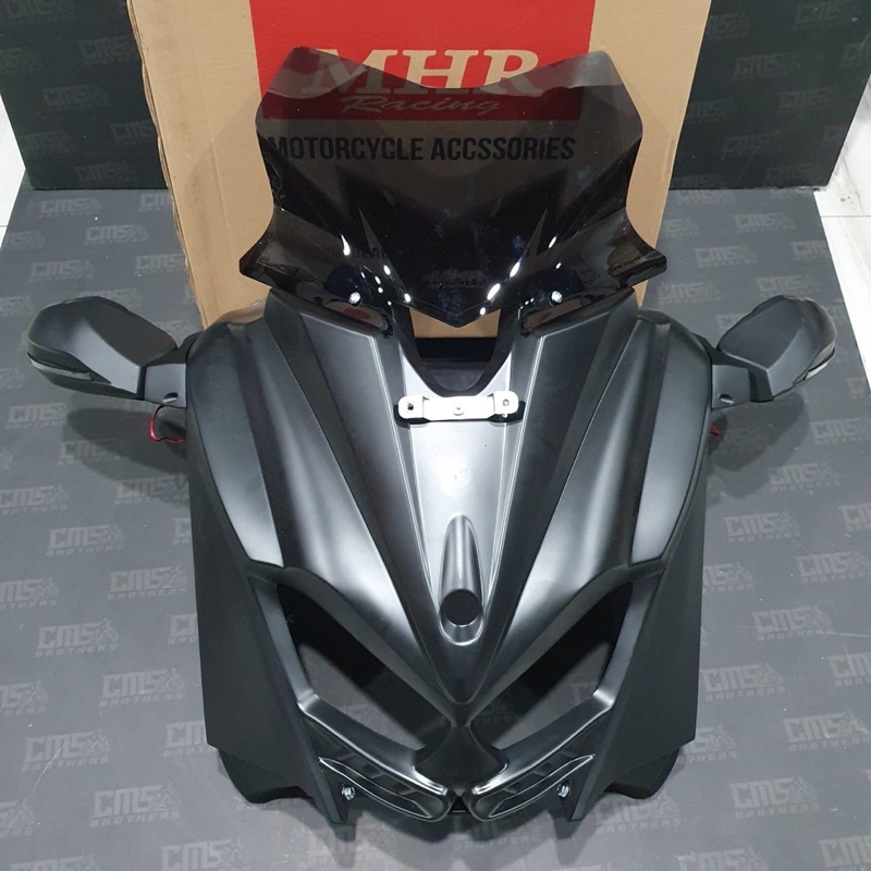 Jual Kedok Tameng Visor Spion MHR Racing Yamaha All New Nmax 2020 Hitam ...