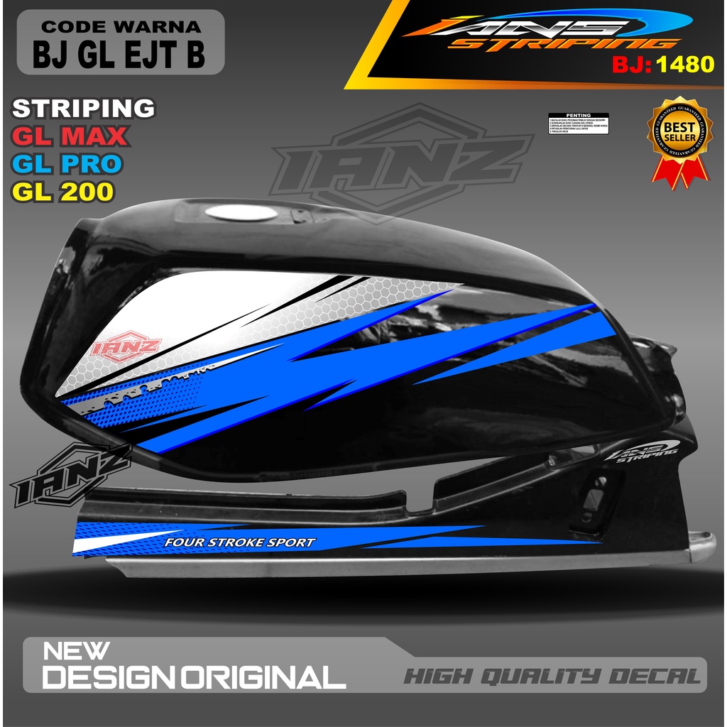 Jual STIKER STRIPING MOTOR GL MAX GL PRO , STIKER MOTOR , STRIPING GL ...