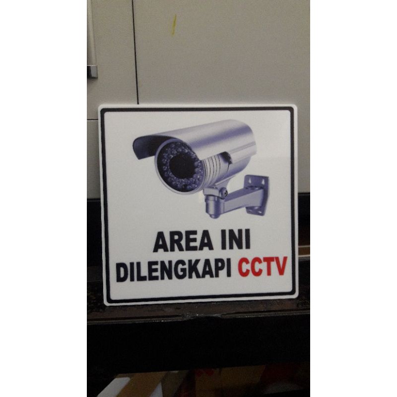 Jual Sign Label Sign Board Acrylic Rambu CCTV Akrilik | Shopee Indonesia