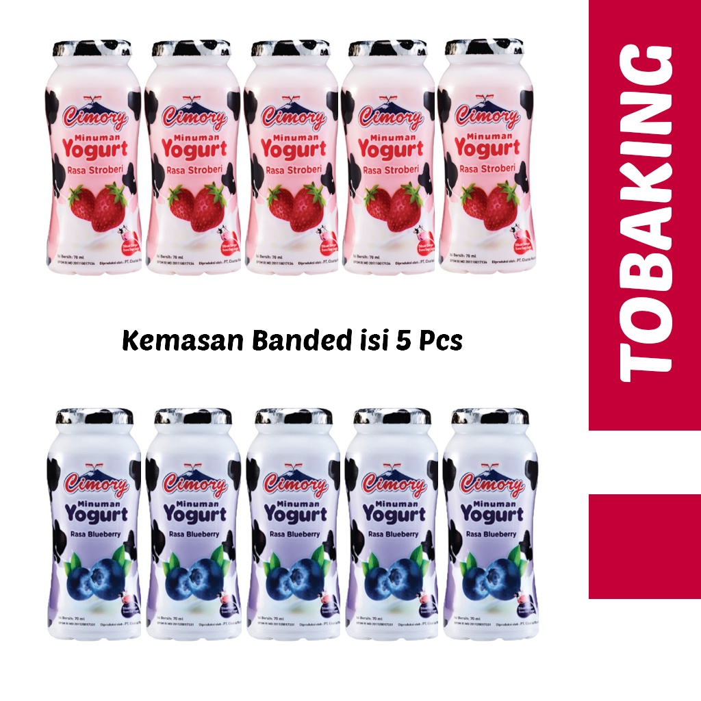 Jual Cimory Yogurt Drink 65ml banded isi 5 Botol | Shopee Indonesia
