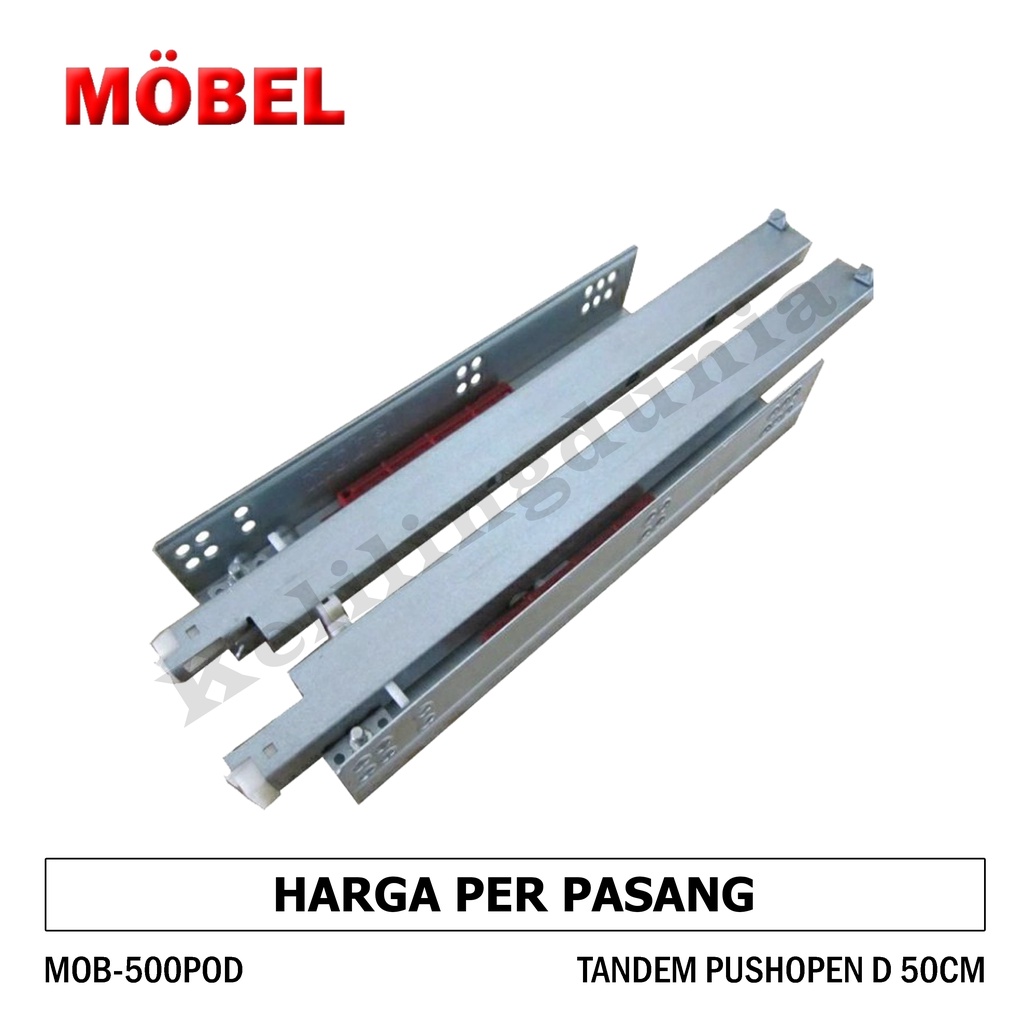 Jual Rel Laci Tanam Tandam Push to Open Tekan Keluar 50cm merek MOBEL ...