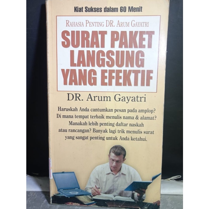 Jual SURAT PAKET LANGSUNG YANG EFEKTIF DR ARUM GAYATRI KIAT SUKSES DALAM 60 MENIT BUKU MOTIVASI ...