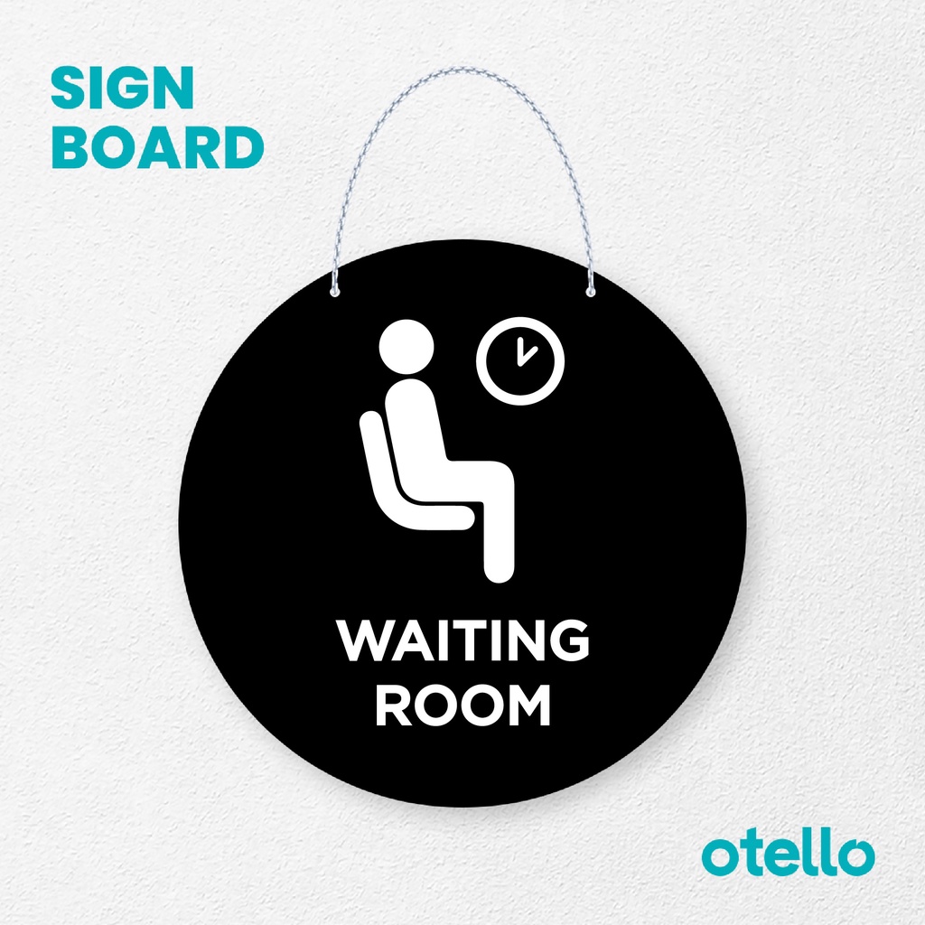 Jual Otello Sign Waiting Room Signage Board Acrylic Papan Gantung ...