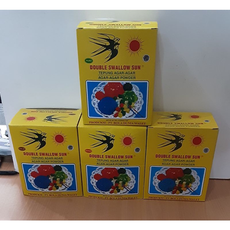 Jual AGAR AGAR DOUBLE SWALLOW SUN CAP WALET 7Gr | Shopee Indonesia