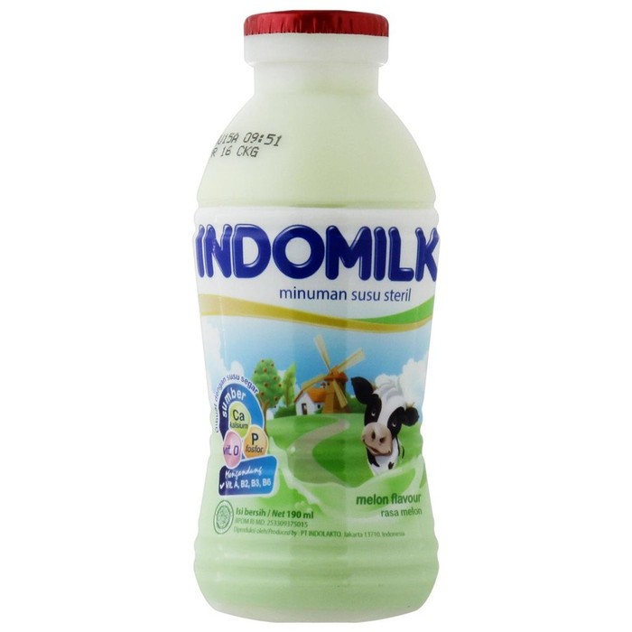 Jual Indomilk Susu Steril Rasa Melon Botol 190ml | Shopee Indonesia