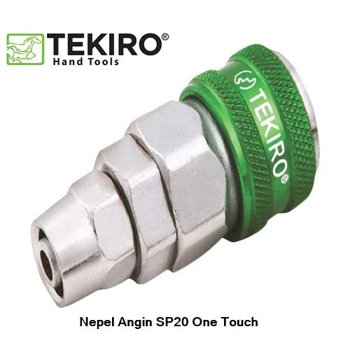 Jual Tekiro Quick Coupler One Touch 20 SP / Nepel Angin / Fitting / Sambungan Selang Kompresor ...