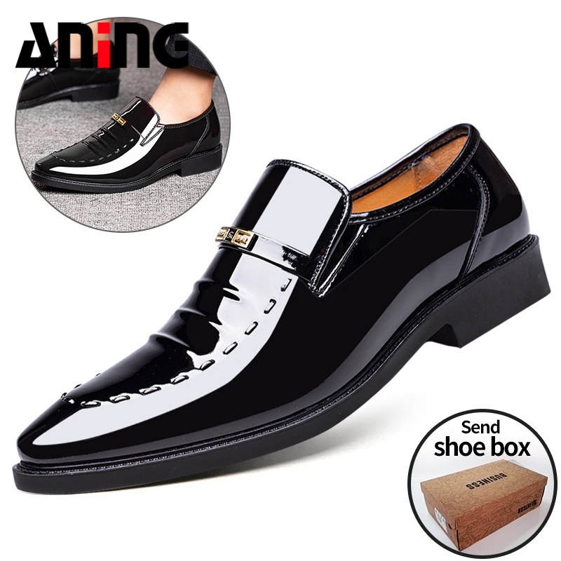 Jual 【Ready stock】Sepatu Pantofel Gaya Formal Model Ujung Lancip Lace ...