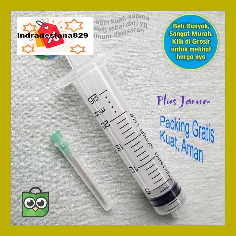Jual Indr0Dpp Syringe Slip 20 Cc + Jarum/ Spuit Teknik Suntikan 20Ml ...