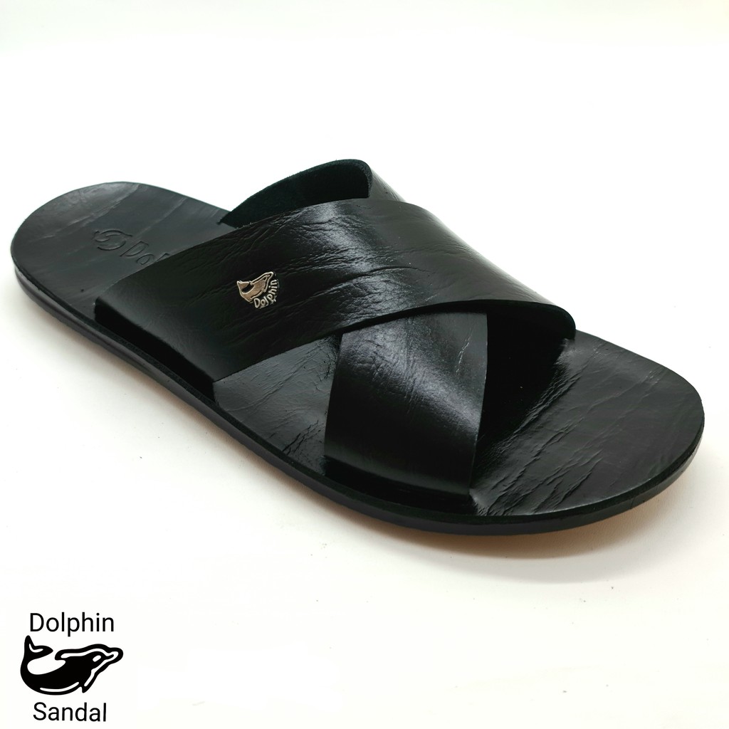 Jual Dolphin Sandal Slide Pria Kulit Asli "Jasper" | Shopee Indonesia