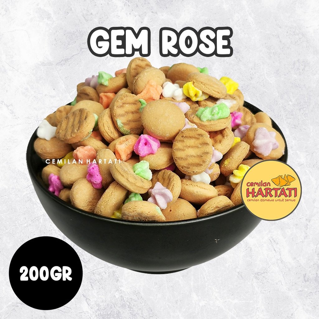 Jual Biskuit Gem Bunga / Gem Rose ( 200gr ) | Shopee Indonesia