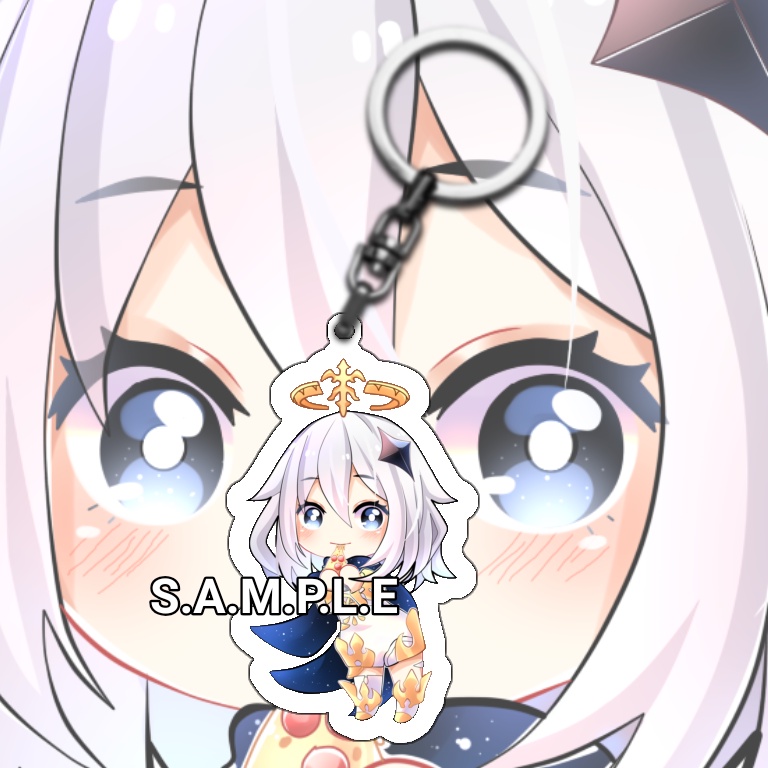 Jual Gantungan Kunci Anime Game Genshin Impact Paimon - Keychain ...