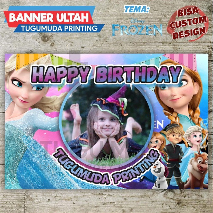 Jual Cetak Banner Frozen-Backdrop|Spanduk Ultah /Ulang Tahun Anak -Tema ...