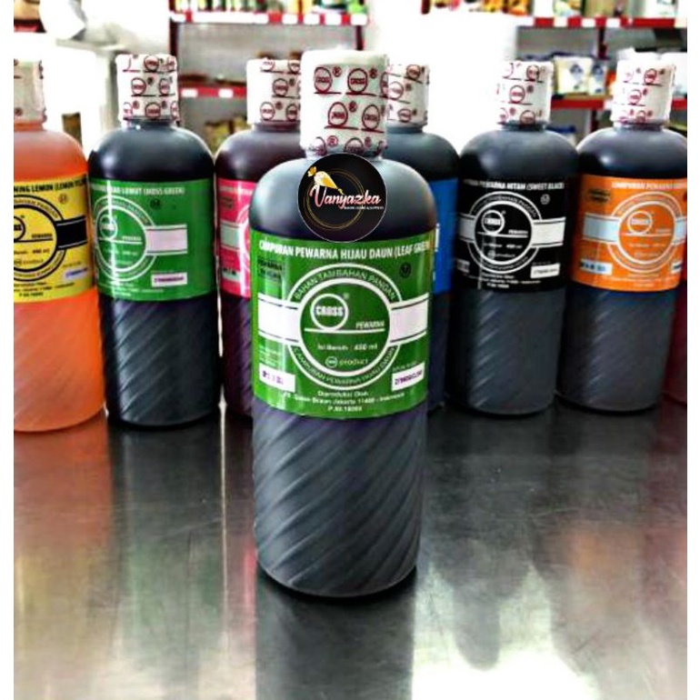 Jual Pewarna Cross/Food Coloring/Pewarna Makanan Cair Halal Cross 450ml ...