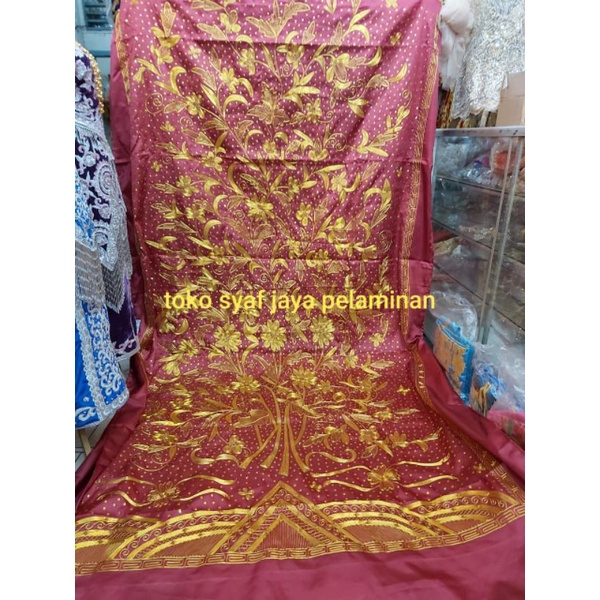 Jual kain tabir benang emas / kain dinding dekorasi pelaminan | Shopee ...