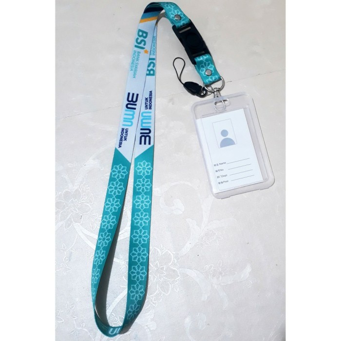 Jual Eklusif Bank Bsi Lanyard Printing Id Card (Bank Syariah Indonesia ...