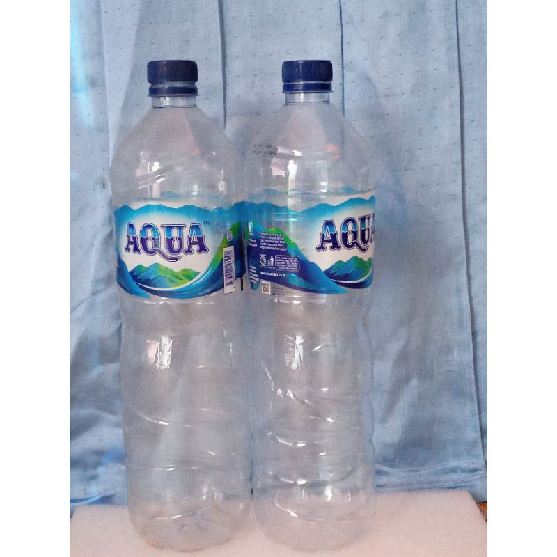 Jual BOTOL AQUA BEKAS 1500ML/1.5 LITER | Shopee Indonesia