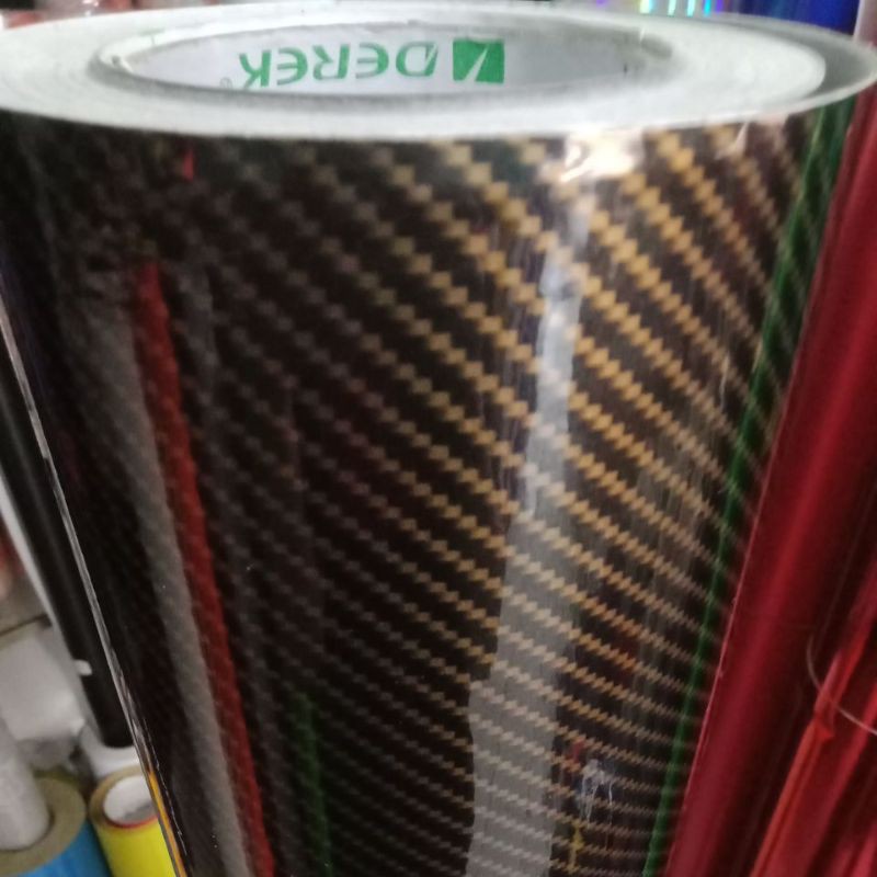 Jual stiker/scotlet Carbon 2d gold kevlar/print lebar 152cm | Shopee ...