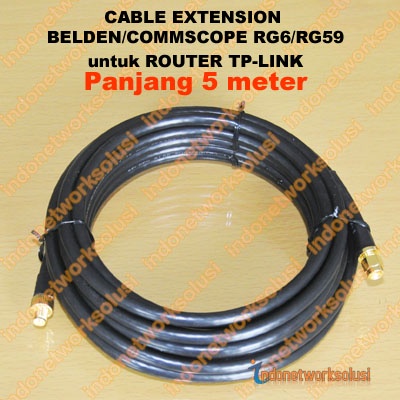 Jual TP-LINK ROUTER CABLE EXTENSION KABEL EKSTENSION BELDEN/COMMSCOPE ...