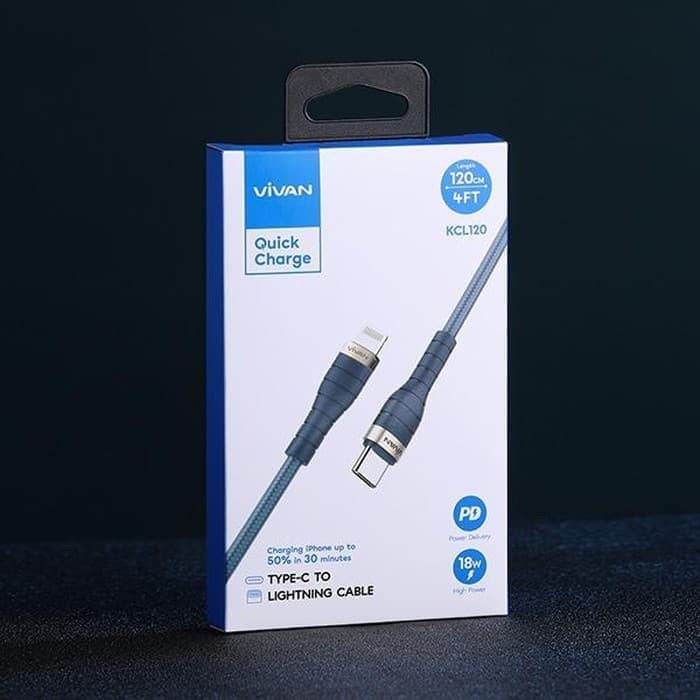 Jual Vivan KCL120 Kabel Data iPhone Type-C To Lightning PD Fast ...