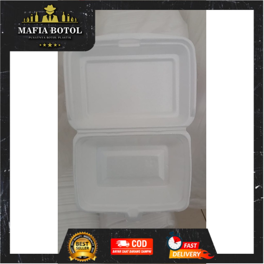Jual COD bisa styrofoam pangsit atau bubur atau nasi goreng isi 100 ...