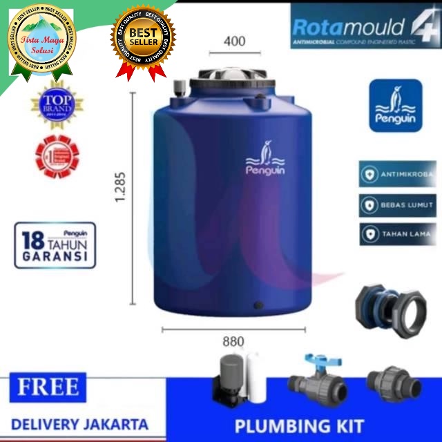 Jual Toren air 650 liter tangki air tandon air PENGUIN TB-70. Toren ...