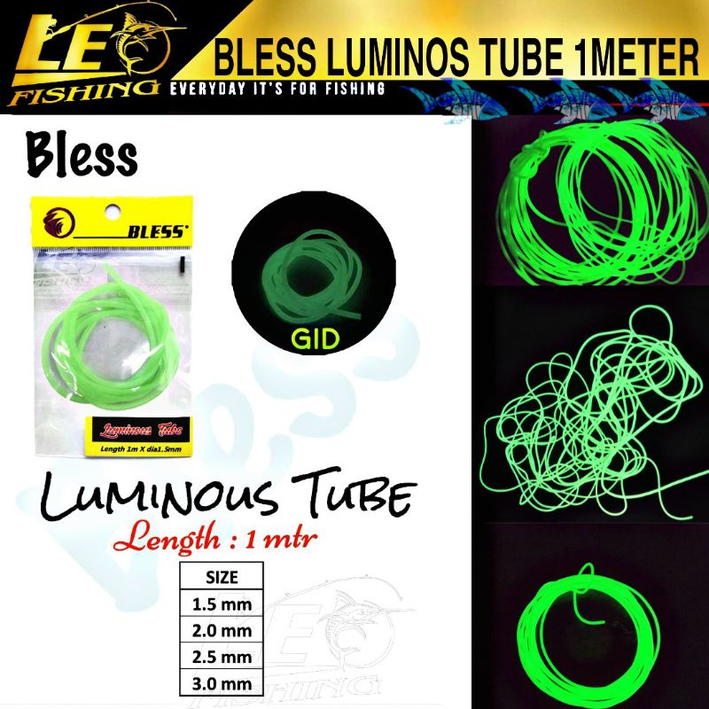 Jual BLESS LUMINOUS TUBE GID UMPAN PENTIL SABIKI GLOW IN THE DARK SIZE ...
