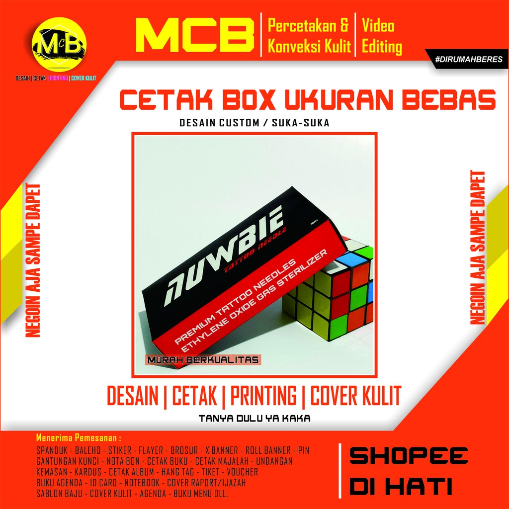 Jual CETAK BOX UKURAN BEBAS | Shopee Indonesia