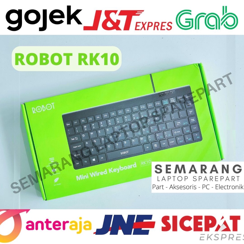 Jual ROBOT RK10 Keyboard Mini Kabel Portable Wired Thin Usb Silent ...