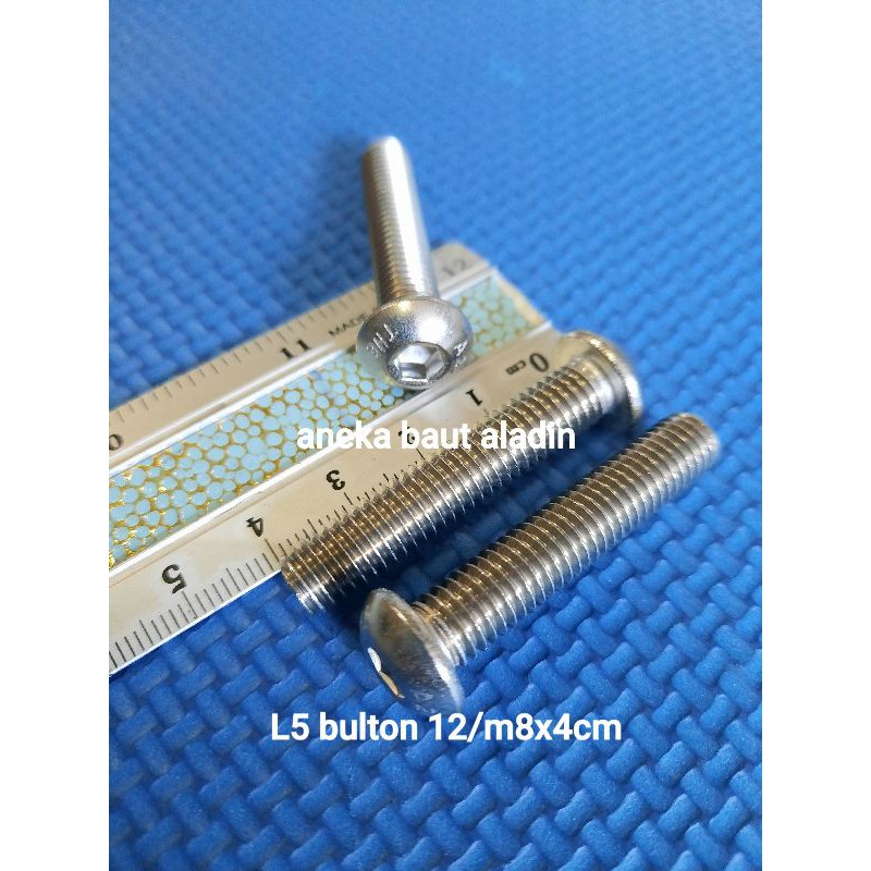 Jual baut L5 bulton 12. 4cm | Shopee Indonesia