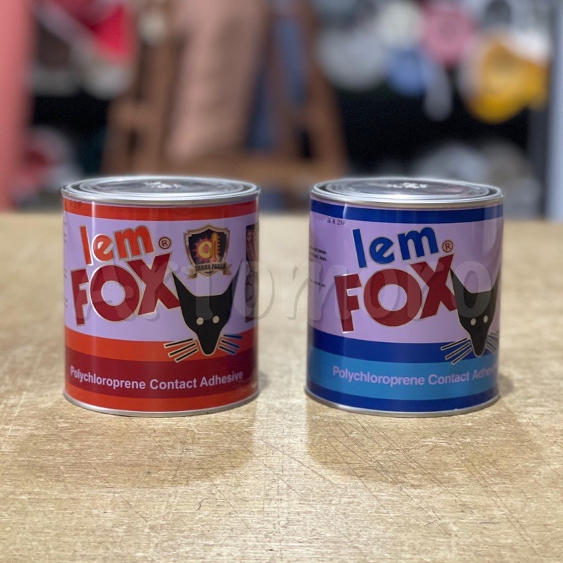 Jual Lem Fox Merah/Biru 600gr (Lem Kuning Serbaguna) | Shopee Indonesia