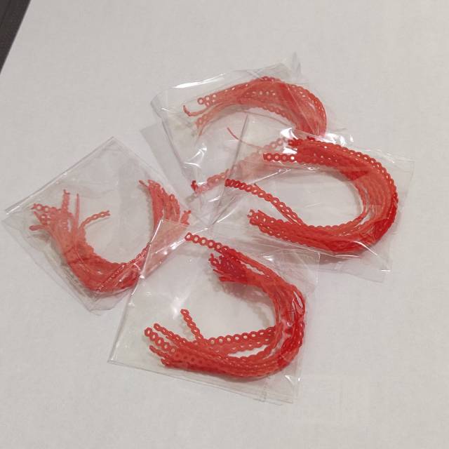 Jual POWER CHAIN MERAH - KARET BEHEL GIGI - 1 METER - ISI 10 PCS ...