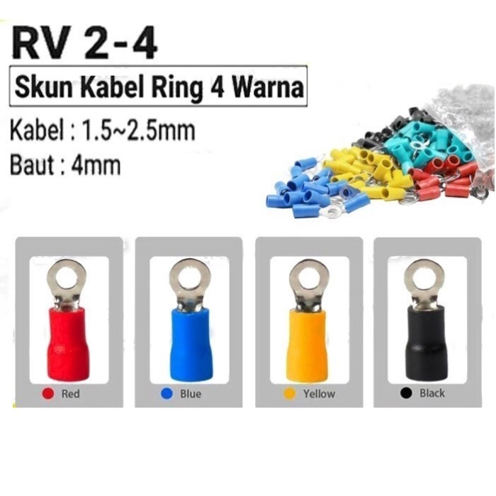 Jual A323 SKUN KABEL RING O RV 2-4 kabel 1.5-2.5mm Baut 4mm | Shopee ...