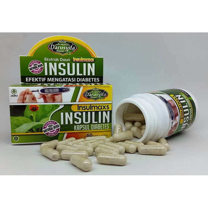 Jual Kapsul Ekstrak Daun Insulin Insulmax's 60 kapsul Darusyifa ...