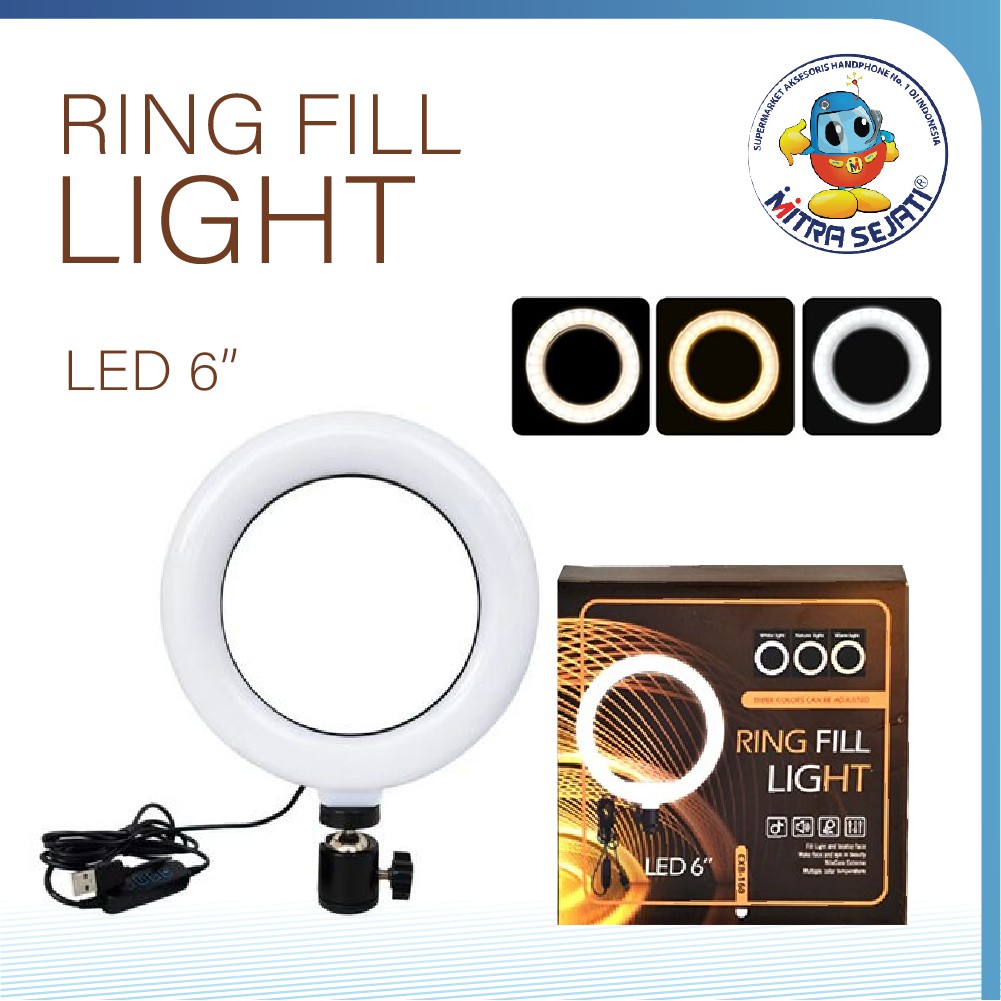 Jual Lampu Selfie Ring LED 16cm | Shopee Indonesia