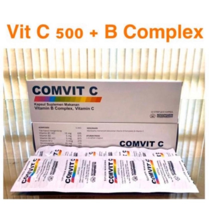 Jual COMVIT C MULTIVITAMIN VITAMIN C 500mg isi 100 kapsul COMFIT VIT C ...