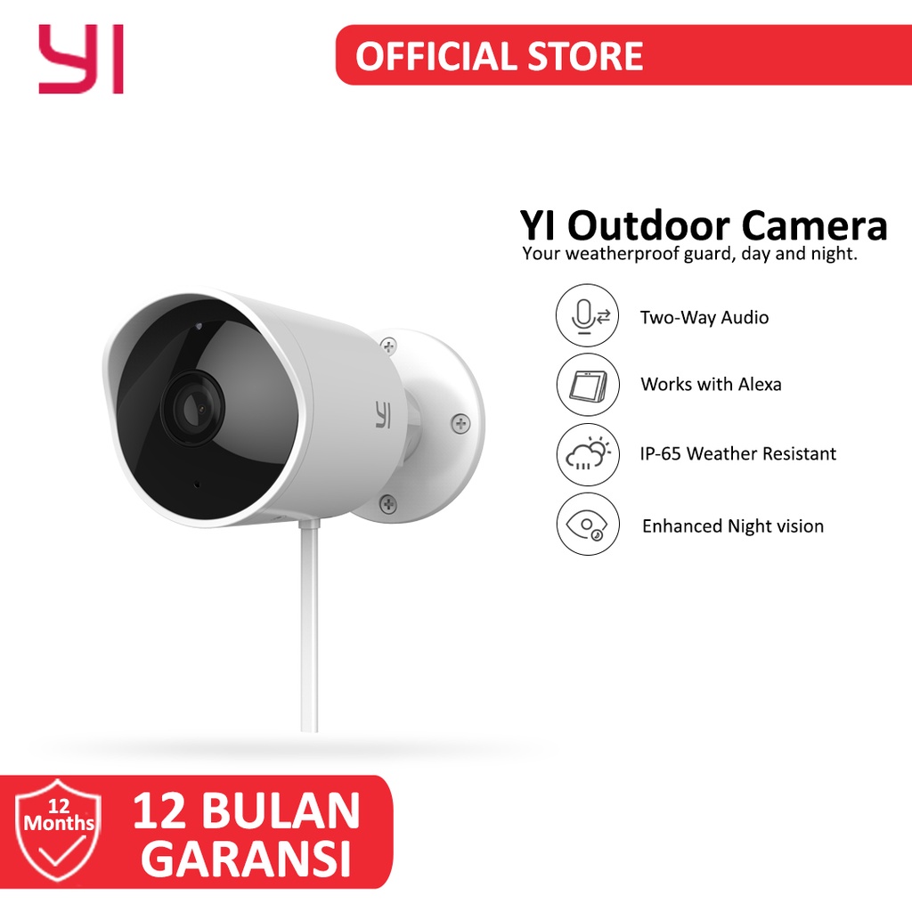 Jual Yi Outdoor IP Camera CCTV 1080P HD International Version | Shopee ...