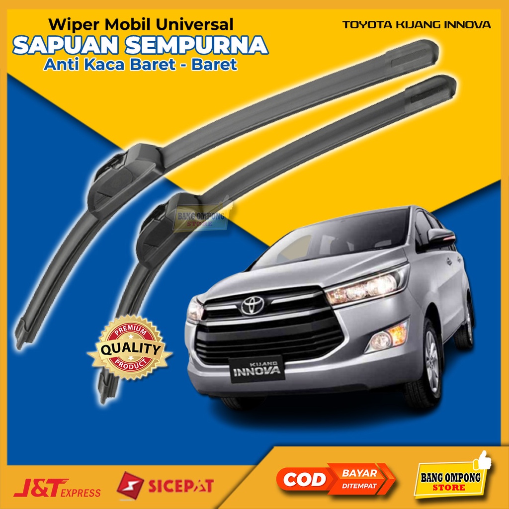 Jual Wiper Karet Frameless Mobil Kaca Depan Kijang Innova Inova Reborn ...