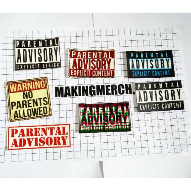 Jual Stiker Parental Advisory | Shopee Indonesia