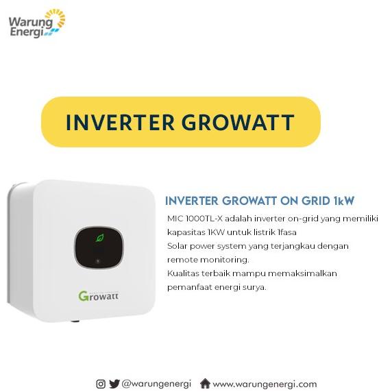 Jual Growatt On-Grid Inverter 1Kw Include Wifi Stick | Shopee Indonesia