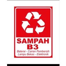Jual STIKER SIGN. 10X15. SAMPAH B3. RAMBU K3 SAFETY | Shopee Indonesia